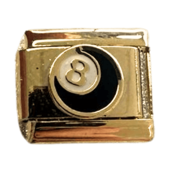 8 Ball Gold | Club Cupid | Italian Charms | New Zealand – clubcupid