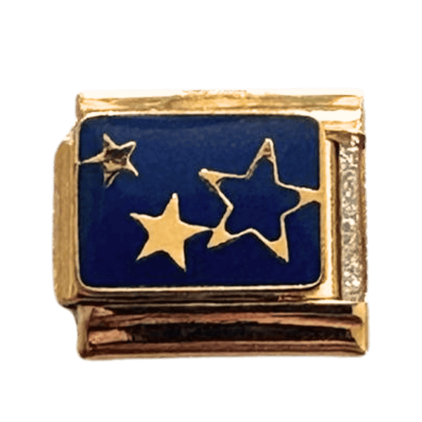 Blue Stars Gold | Club Cupid | Italian Charms | New Zealand – clubcupid